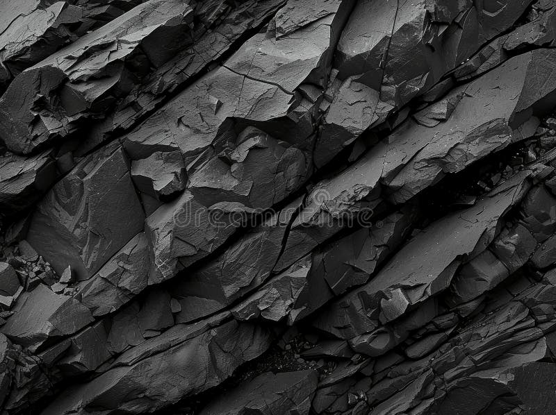 Black White Close-Up Rock Texture Dark High Contrast Sharp Edges High ...