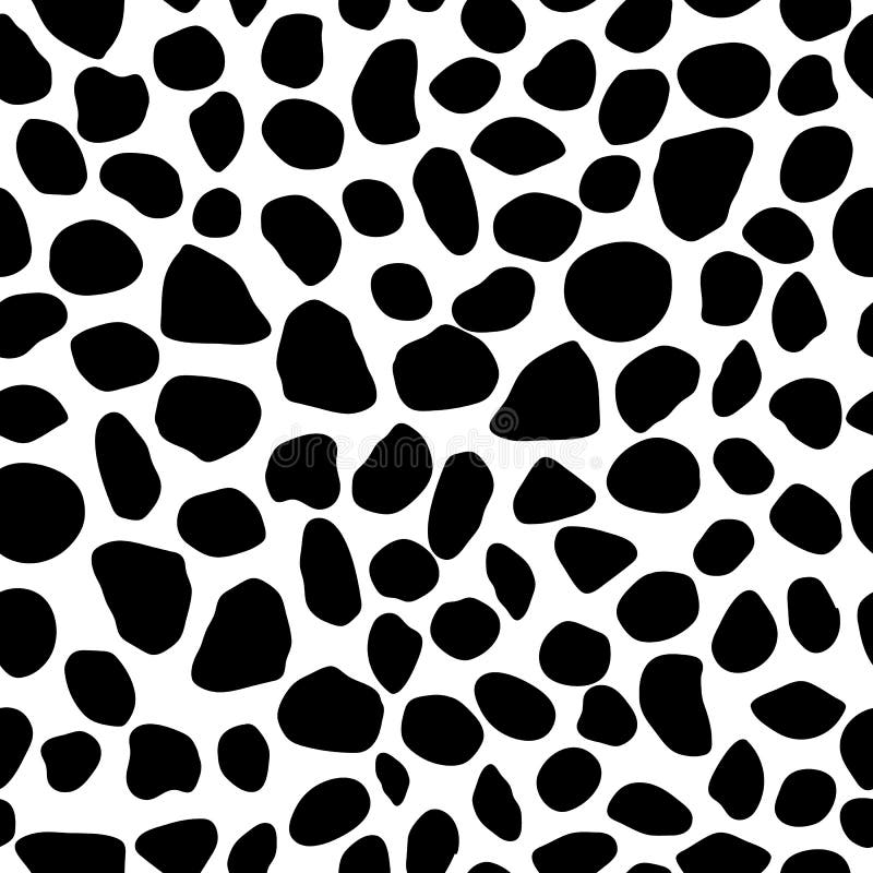 Black and White Cobblestone Seamless Pattern Stock Vector ...