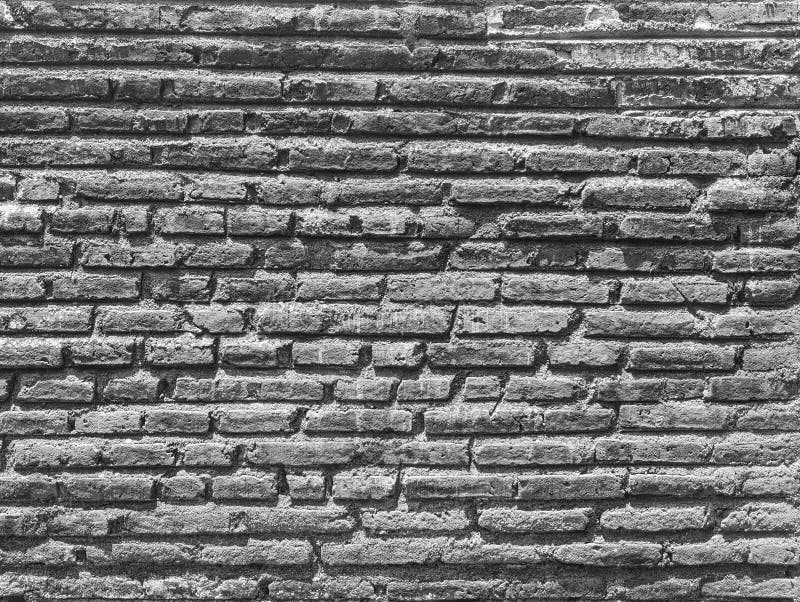 Black and White Color Brick Wall Pattern, Old Bricks Surface Texture ...