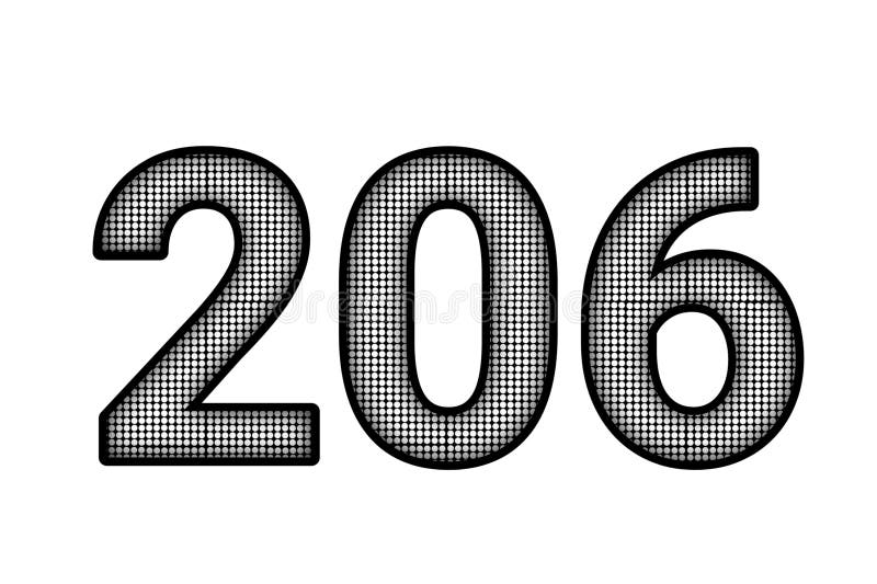 206 Number Stock Illustrations – 67 206 Number Stock Illustrations ...