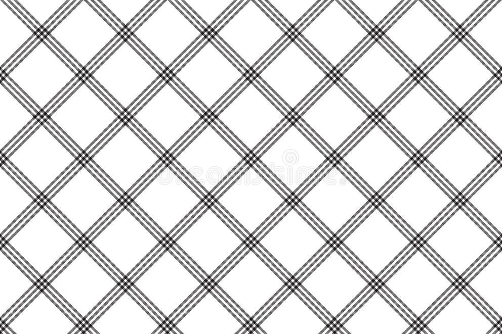 Black White Color Plaid Seamless Pattern Stock Vector - Illustration of ...