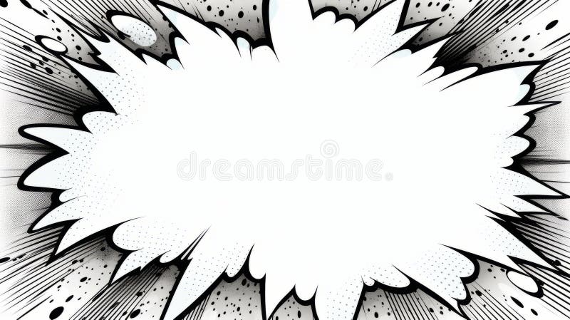 Black and White Comic Explosion: a High-resolution 8k Manga Design ...