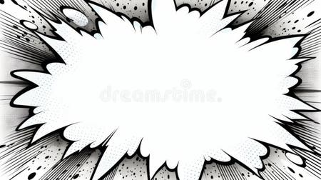 Black and White Comic Explosion: a High-resolution 8k Manga Design ...