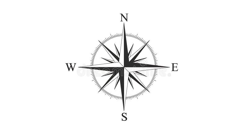 Compass Rose Degrees Stock Illustrations – 131 Compass Rose Degrees ...