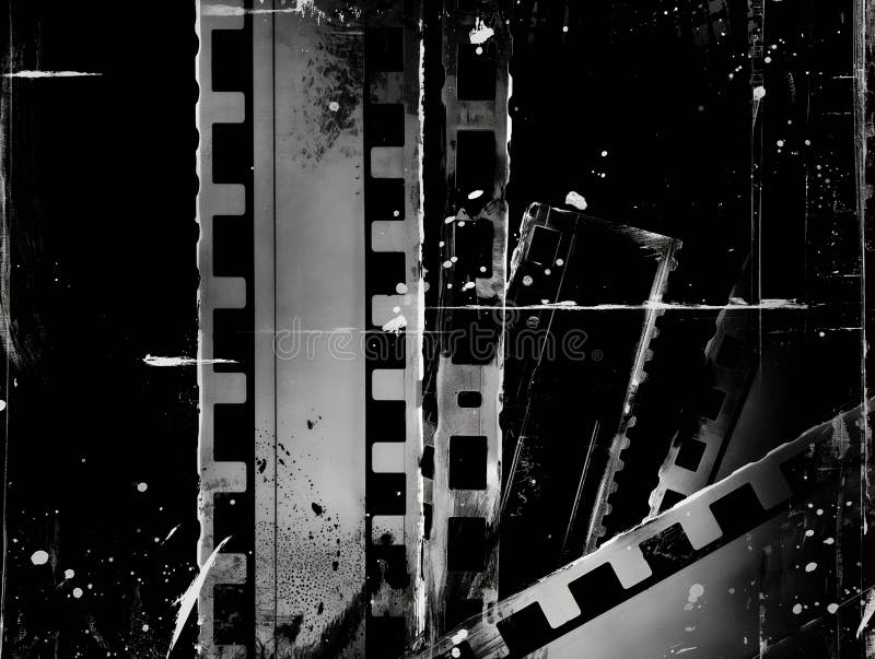 Abstract Grunge Film Strips Stock Photo - Image of artistic, background ...