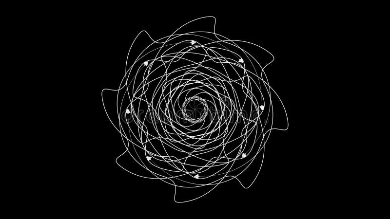 Black and White Computer Animation of the Movement of Arrows in ...