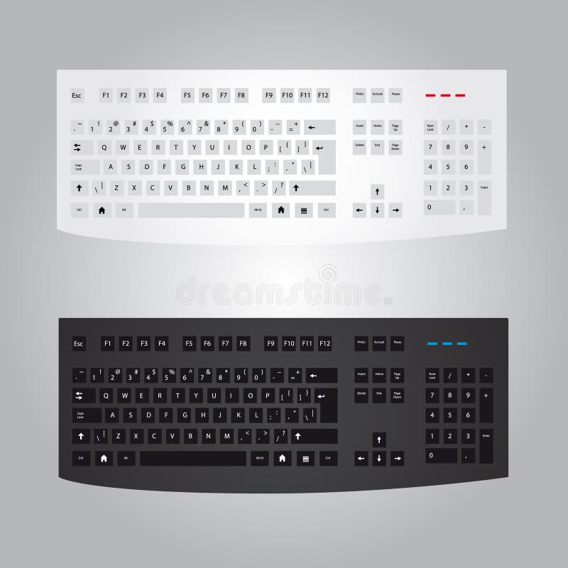 Computer Peripherals Icons in Joystick Shape Stock Vector ...