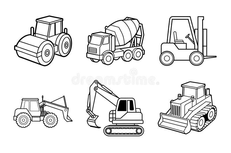 Vehicles Line Art Set Stock Illustrations – 1,442 Vehicles Line Art Set ...