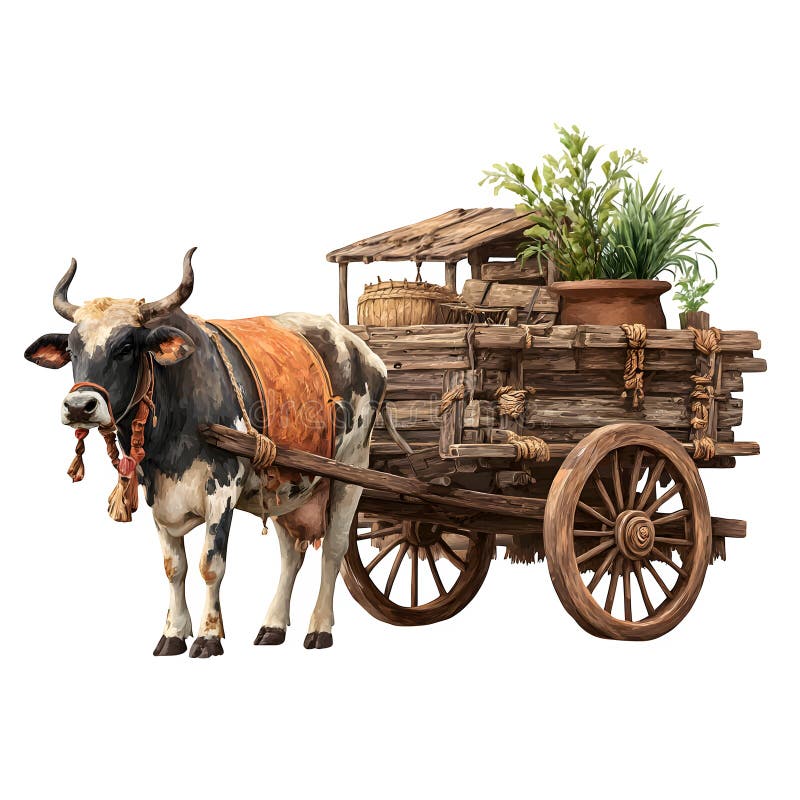Cow Cart Stock Illustrations – 1,375 Cow Cart Stock Illustrations ...
