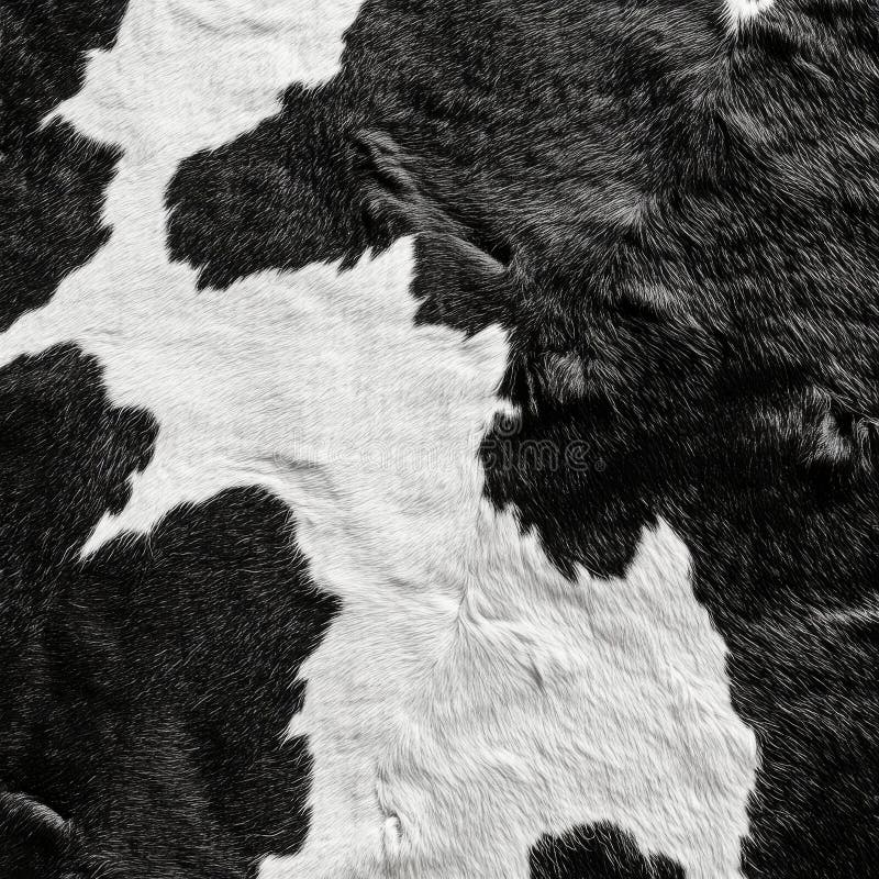Black and White Cowhide Texture Showcasing Natural Patterns and ...