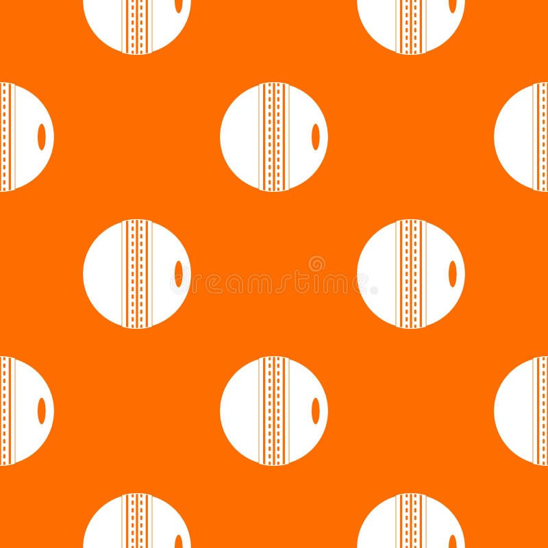 Black and White Cricket Ball Pattern Seamless Stock Vector ...