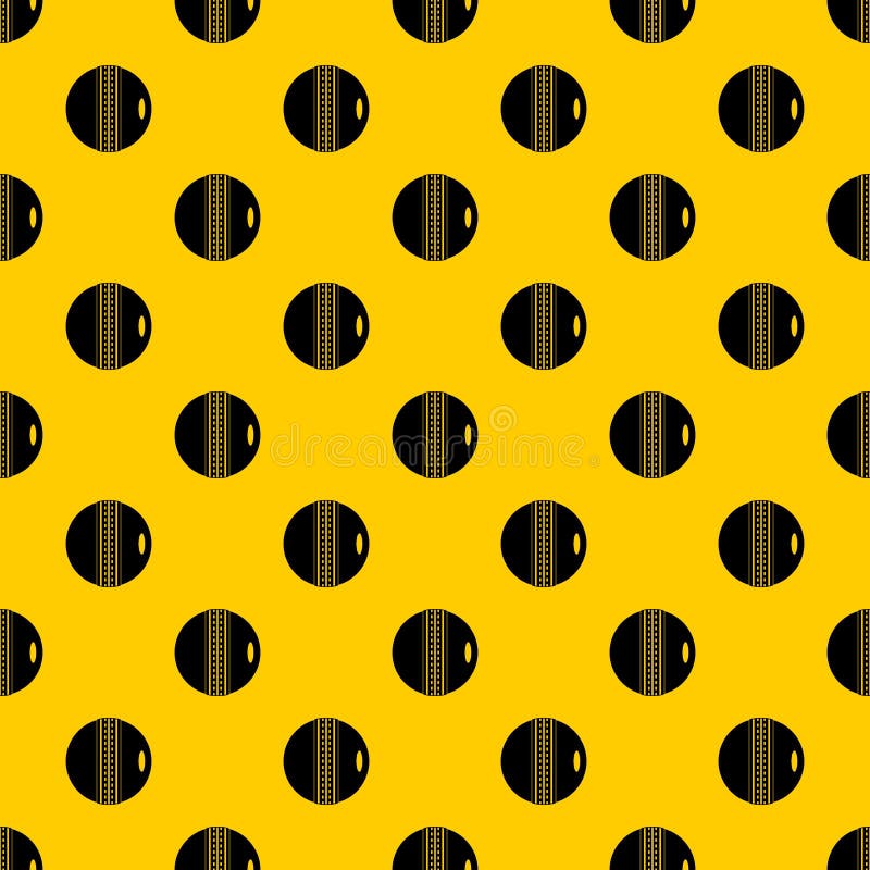 Black and White Cricket Ball Pattern Vector Stock Vector - Illustration ...