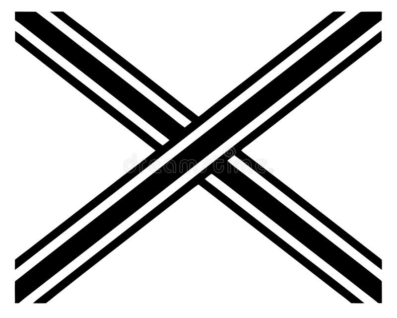 Black and White Cross Stripes Pattern Background Stock Vector ...