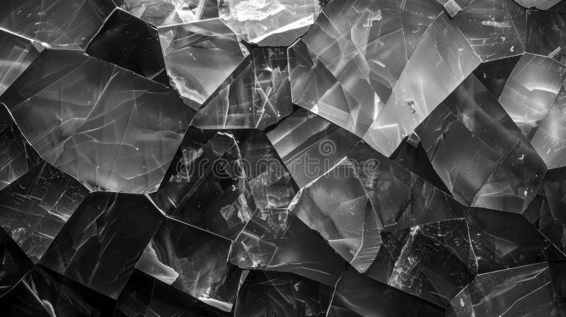 Black and White Crystal Tile Texture Stock Image - Image of stone ...