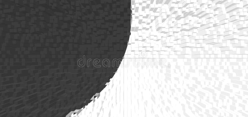 Black and White Cube Pattern Abstract Wallpaper Background Stock Vector ...