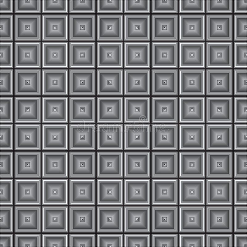Black Monochrome Cube Squares Fabric Vector Seamless Background Texture ...