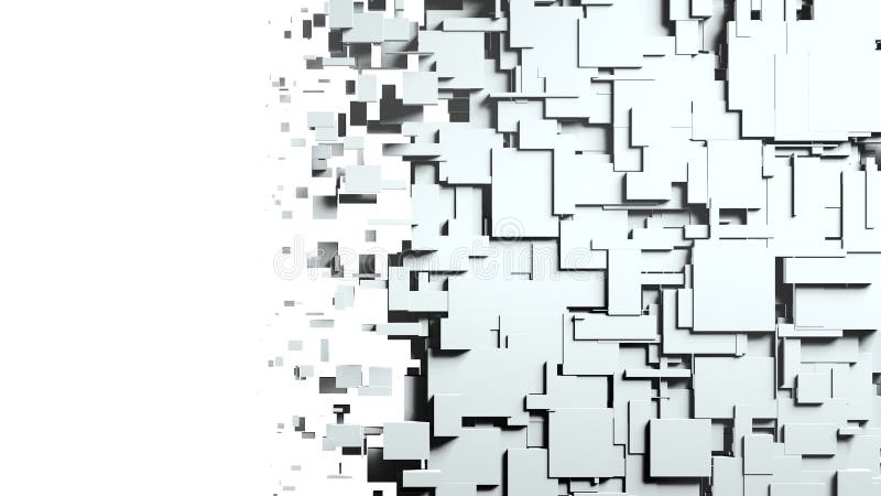 Black and White Cubes Screen Wipe Transition Stock Illustration ...