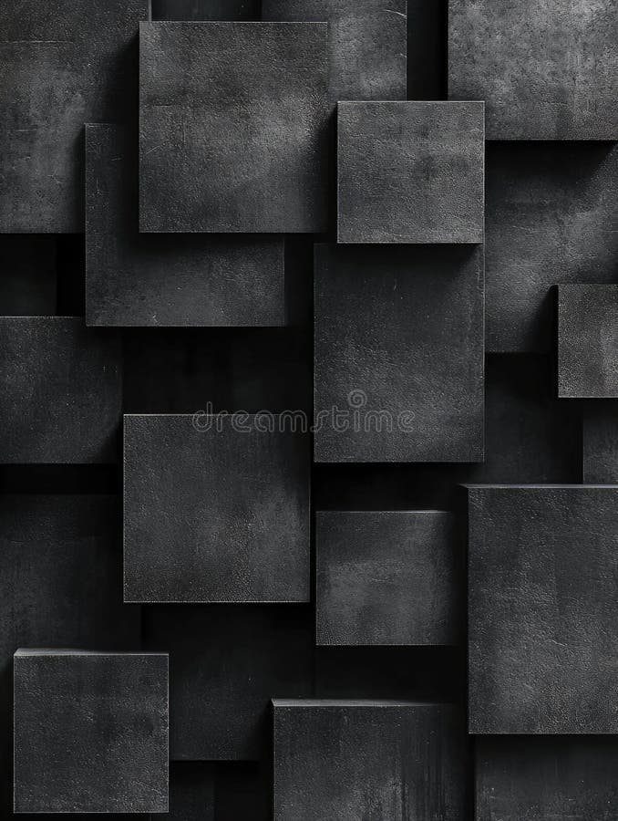 Black and White Cubes stock image. Image of pattern - 376968099