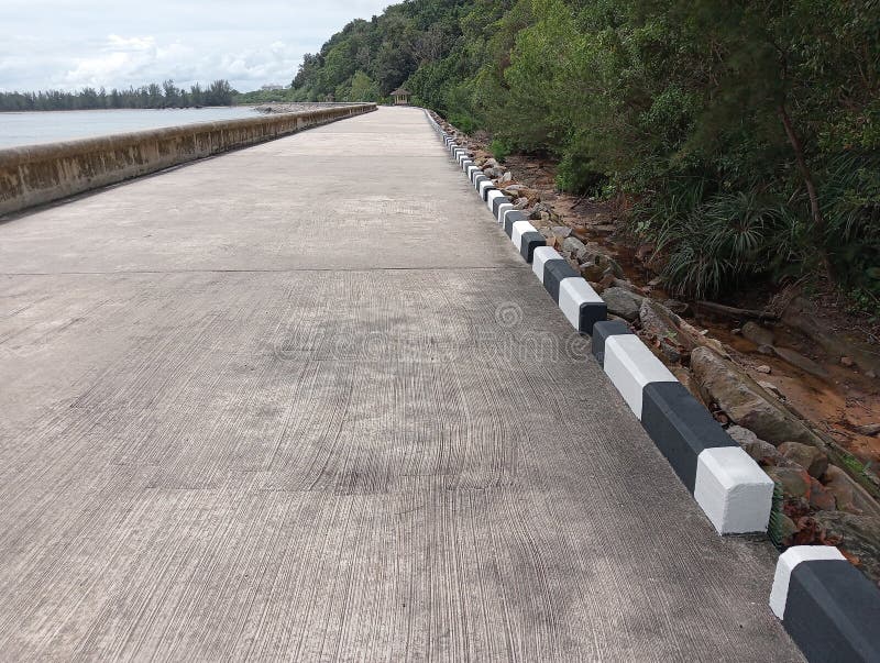 Black and White Curb Stone Installation Stock Image - Image of black ...