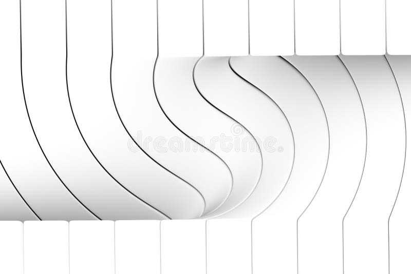 Black and White Curved Boxes Abstract Background Stock Illustration ...