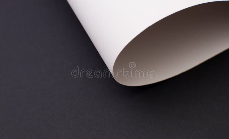 Black and White Curved Paper Abstract Background Stock Image - Image of ...
