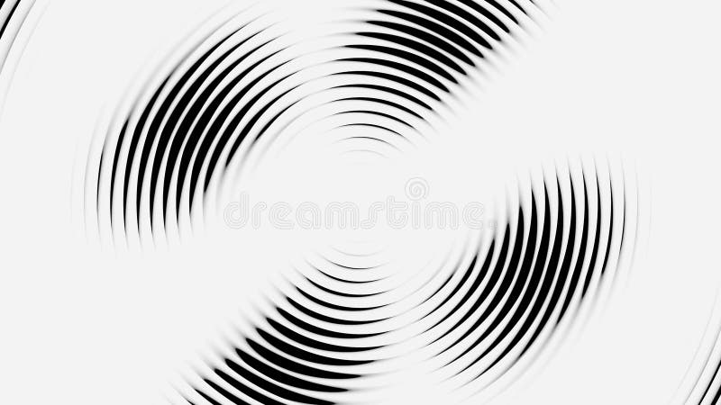 Black and White Looping Video. Background. Optical Illusion. Hypnotic ...