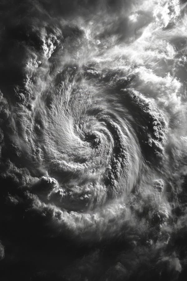 Black and White Cyclone Photo Stock Photo - Image of natural, wind ...