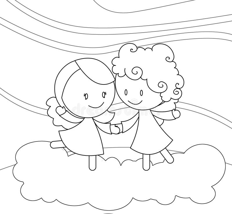 Angel dancing logo stock illustration. Illustration of cupid - 23372066