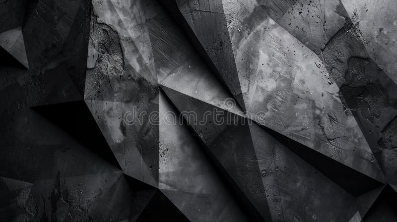 Black White Dark Gray Abstract Background. Geometric Pattern Shape ...