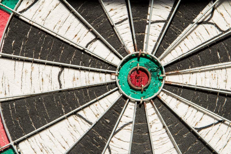 Black and White Dart Target Red Dot Stock Photo - Image of darts ...