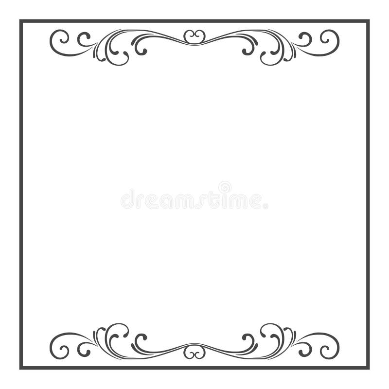Black Line Frame White Stock Illustrations – 178,784 Black Line Frame ...