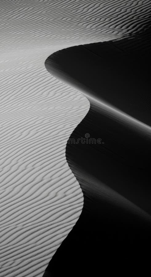 Black and White Desert Sand Dune Texture Stock Illustration ...