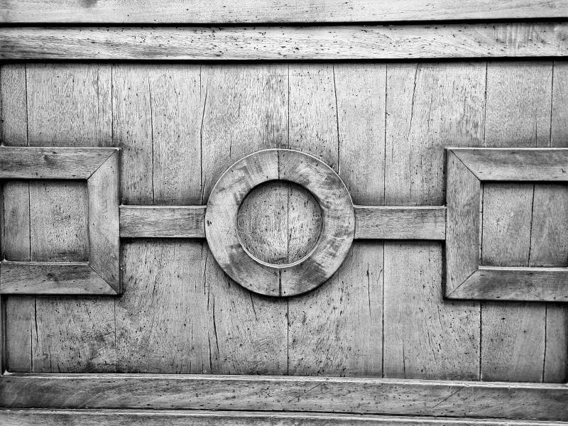 Black and White Detail of an Entrance Door Stock Image - Image of ...
