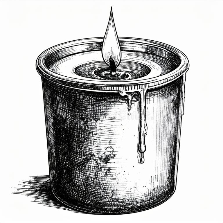 Detailed Candle Drawing Stock Illustrations – 716 Detailed Candle ...
