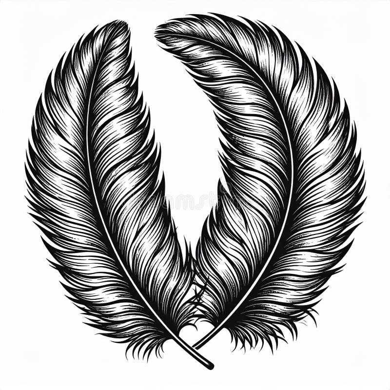 Detailed Feather Illustration Stock Illustrations – 28,119 Detailed Feather Illustration Stock ...