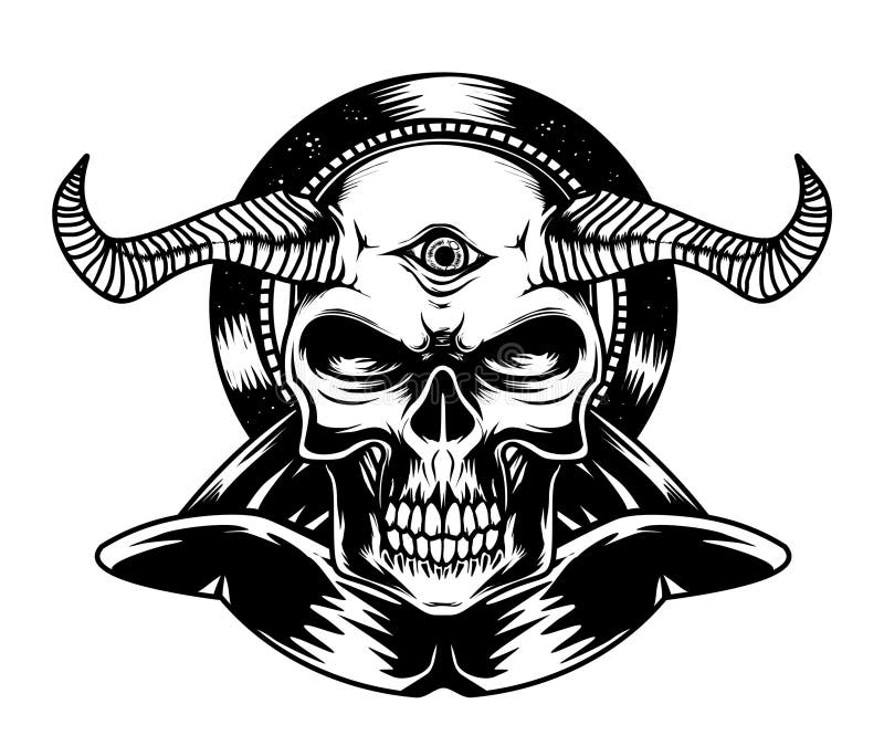 Black and White Devil Torso Stock Vector - Illustration of angel ...