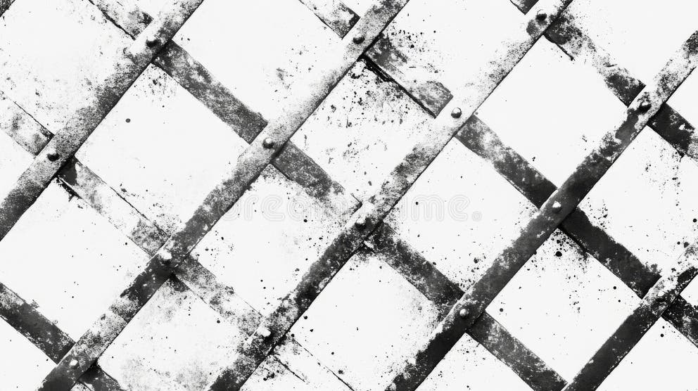 Black and White Diagonal Grid Texture Pattern Stock Illustration ...