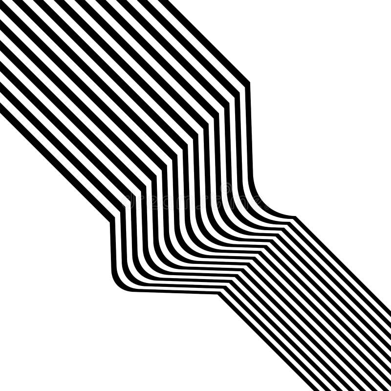 Black and White Diagonal Stripes on Background Stock Illustration ...