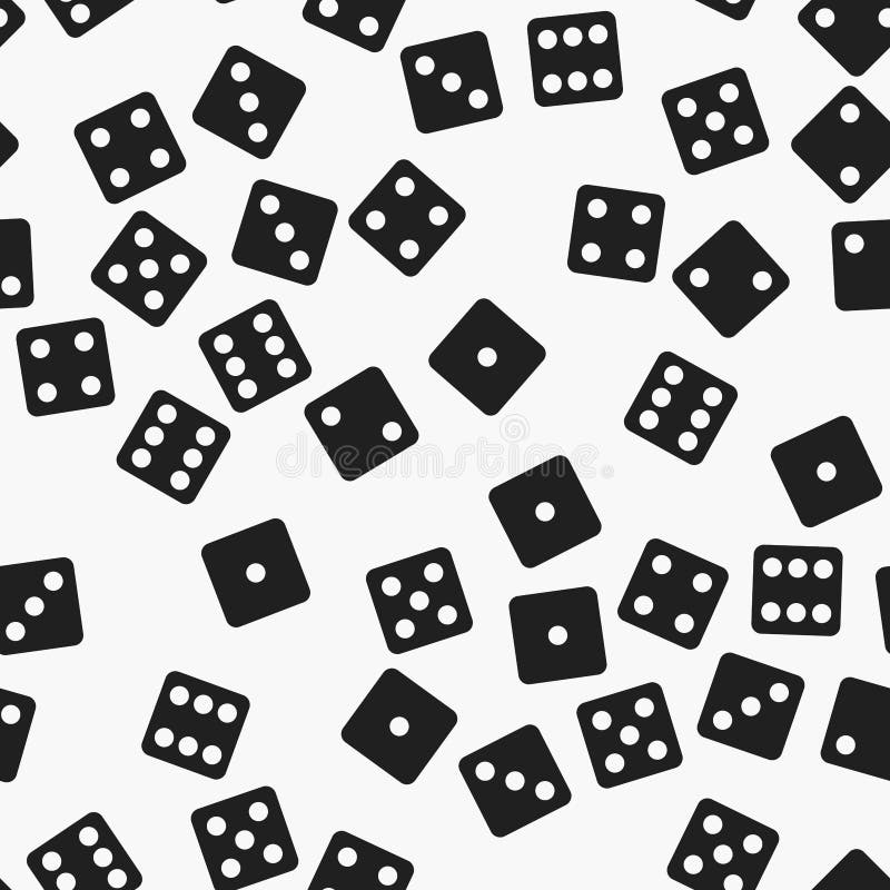 Dice Pattern Black White Stock Illustrations – 594 Dice Pattern Black ...