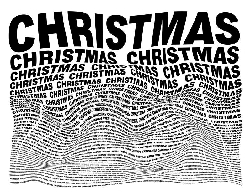 Black and White Distorted Background Composed of Christmas Decreasing ...