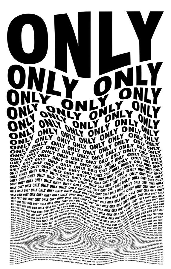 Black and White Distorted Background Composed of only Decreasing Words ...