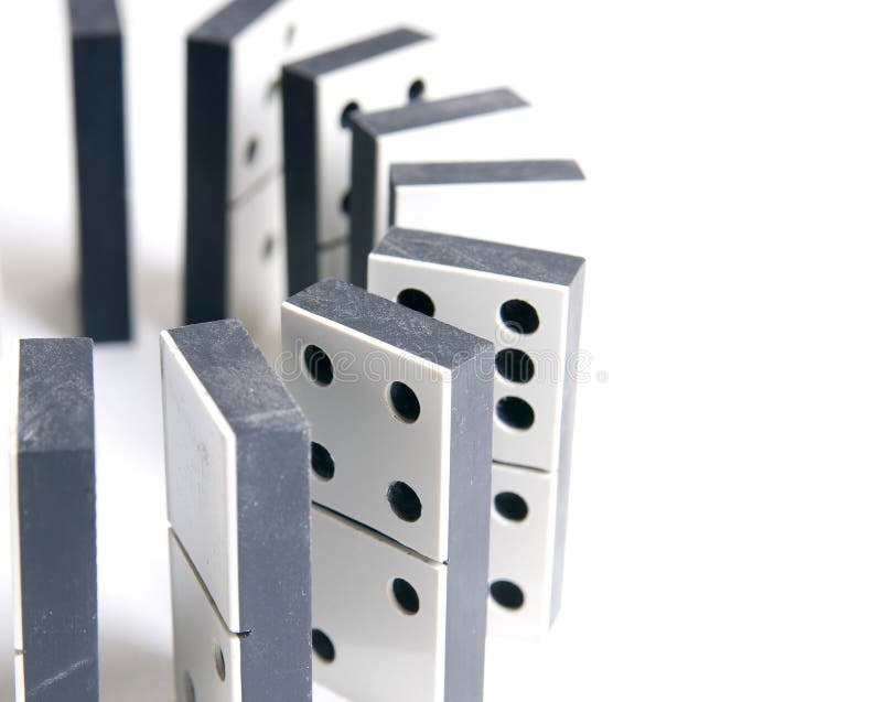 Black and White Dominos in a Circle Stock Image - Image of stonehange ...