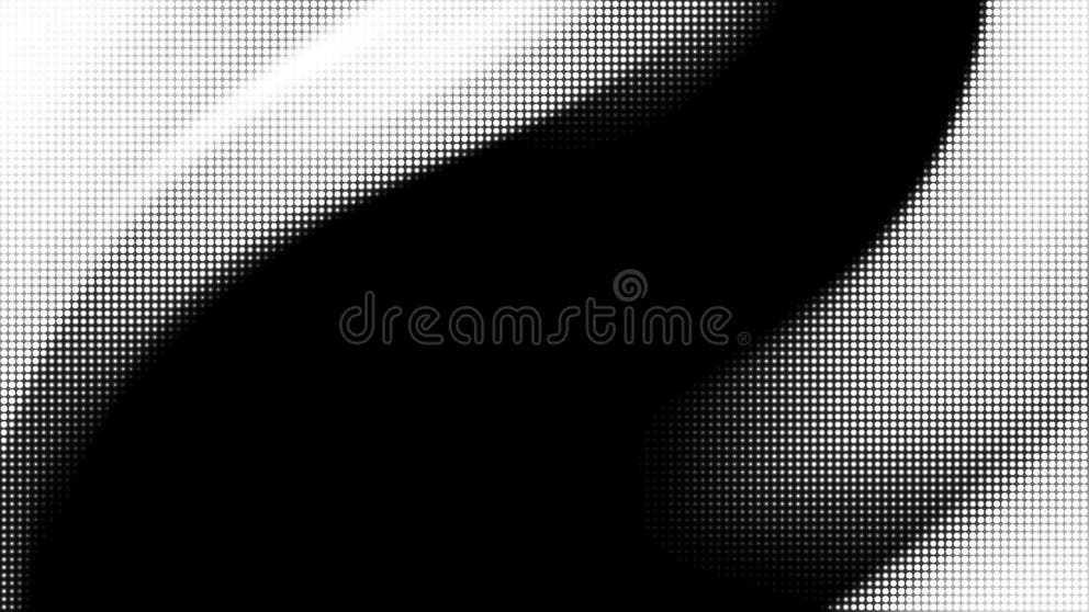 Black and White Dot Halftone Create Shading Diagonal Patterns Stock ...