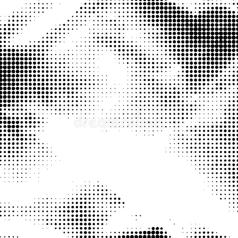 Black and White Dotted Background. Stock Illustration - Illustration of ...