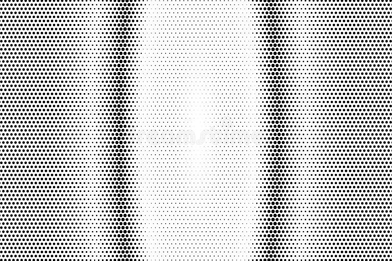 Black White Dotted Halftone. Half Tone Background. Stretched Oval ...