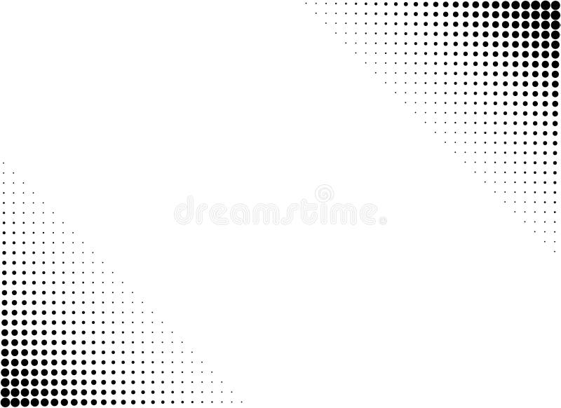 Black and White Dotted Pattern. Duotone Banner with Half Tone Effect ...