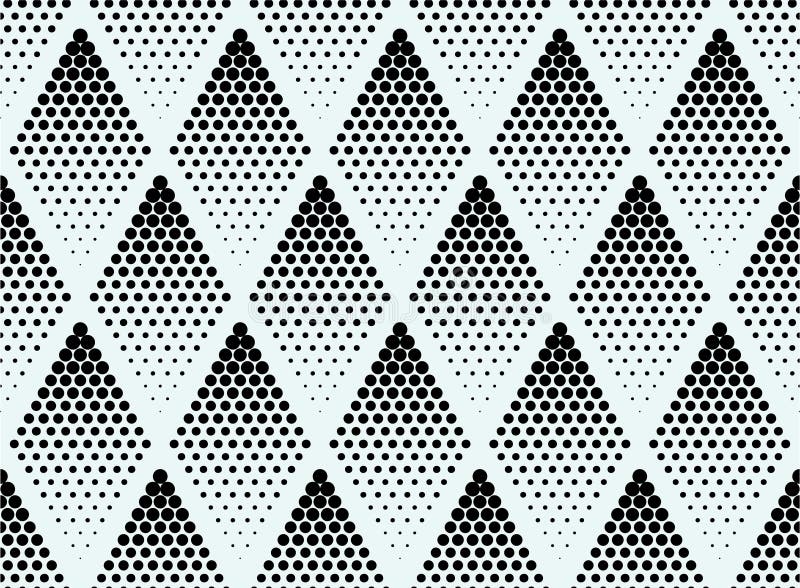 Black and White Dotted Seamless Pattern Stock Vector - Illustration of ...