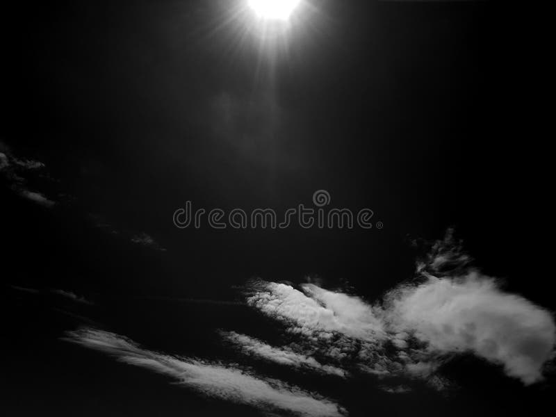 Black and White Dramatic Sky Cloudscape Atmosphere Nature Background ...
