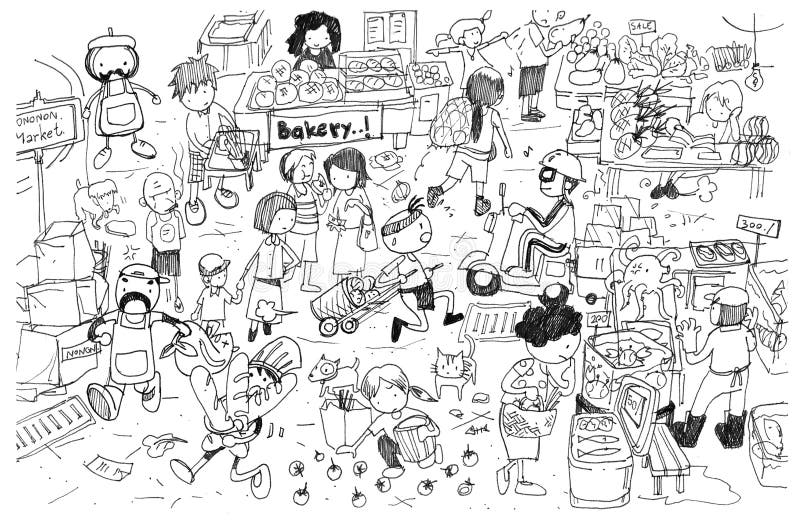 Cartoon Busy Street Stock Illustrations – 2,417 Cartoon Busy Street ...