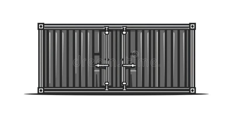 A Black and White Drawing of a Container. Suitable for Various Design ...